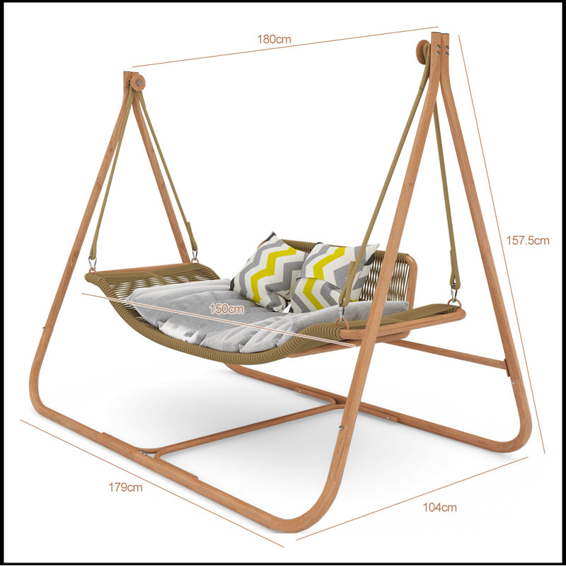 Arlmont & Co. Sesalie Swing Chair with Stand,Capacity with Arlmont & Co. Sesalie Swing Chair with Stand,Capacity with